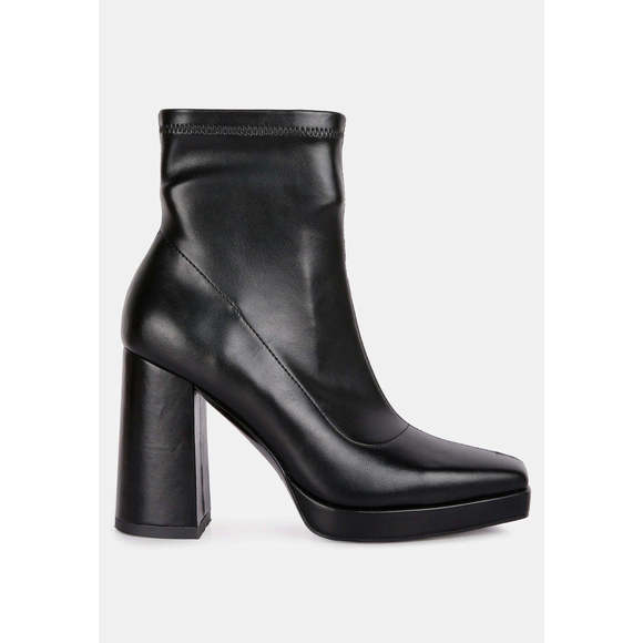 London Rag | Shoes | Tintin Square Toe Ankle Heeled Boots | Poshmark